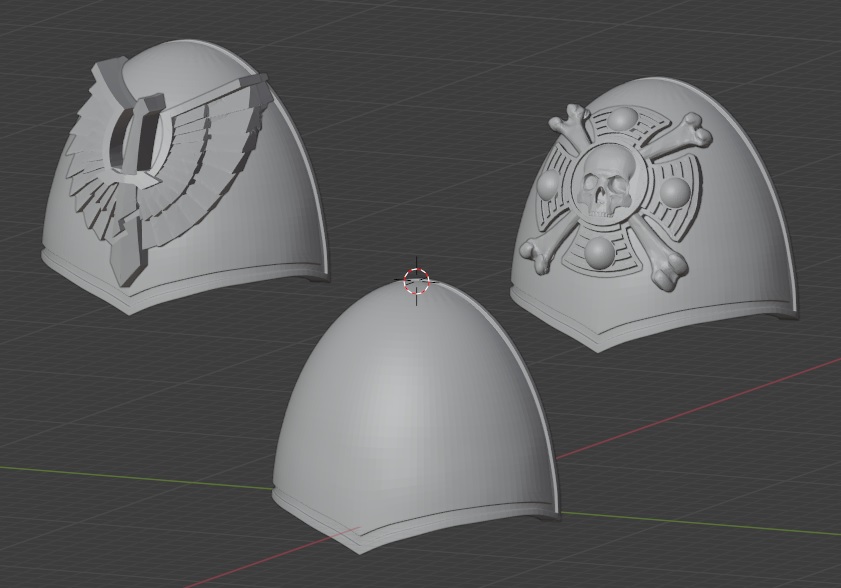 Free STL file Retro DW 1st Company Pauldrons aka Shoulder Pads 🥇・3D ...