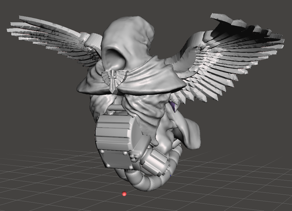 Free STL file DA Robed Ammo Cherub with Plasma Cell・Template to ...