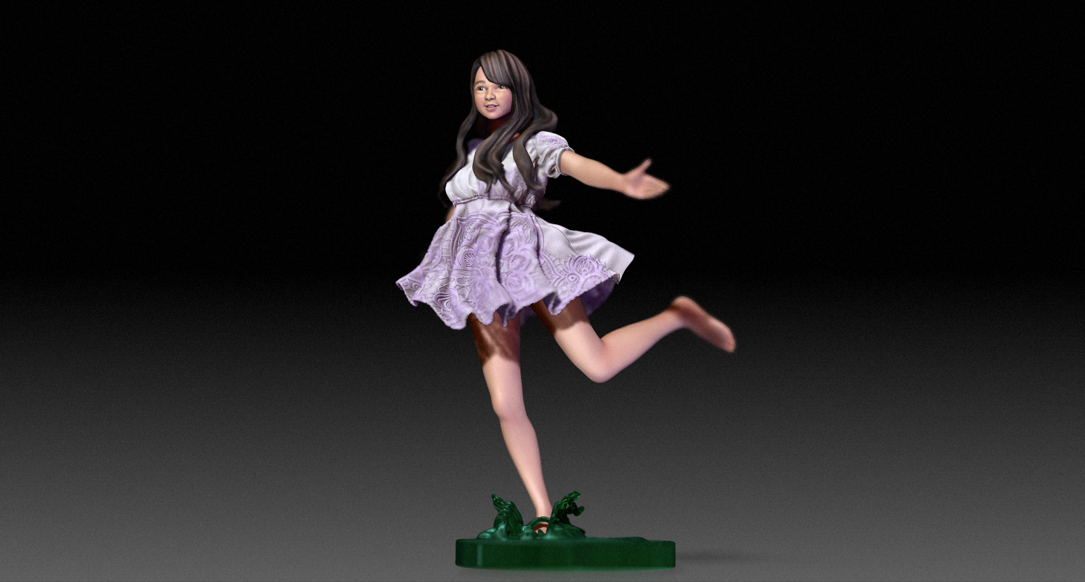 STL file Music Box Dancing Girl -HD STL VRML color format included ...