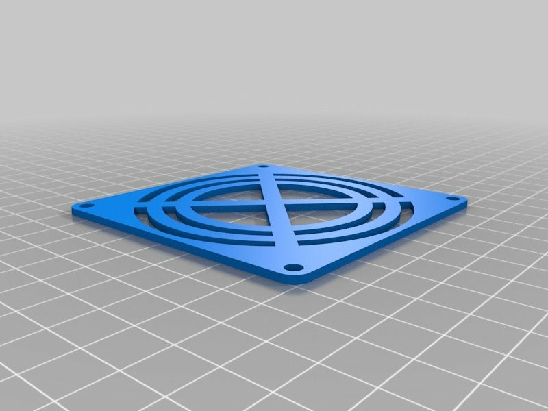 Free STL file 80x80mm Fan Cover 👽・3D printing design to download・Cults