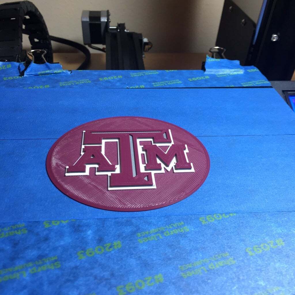 Free STL file Texas A&M University – TAMU Coaster・3D print model to ...