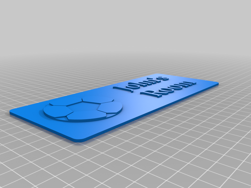 Free STL file John's Room Name Plate 👽・3D printing idea to download・Cults