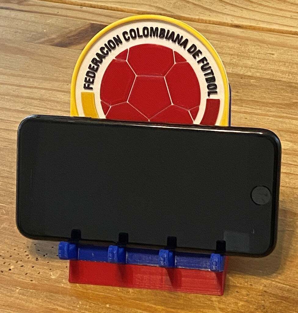 Free STL file Colombia National Soccer Team Phone Stand 🇨🇴・3D printing ...