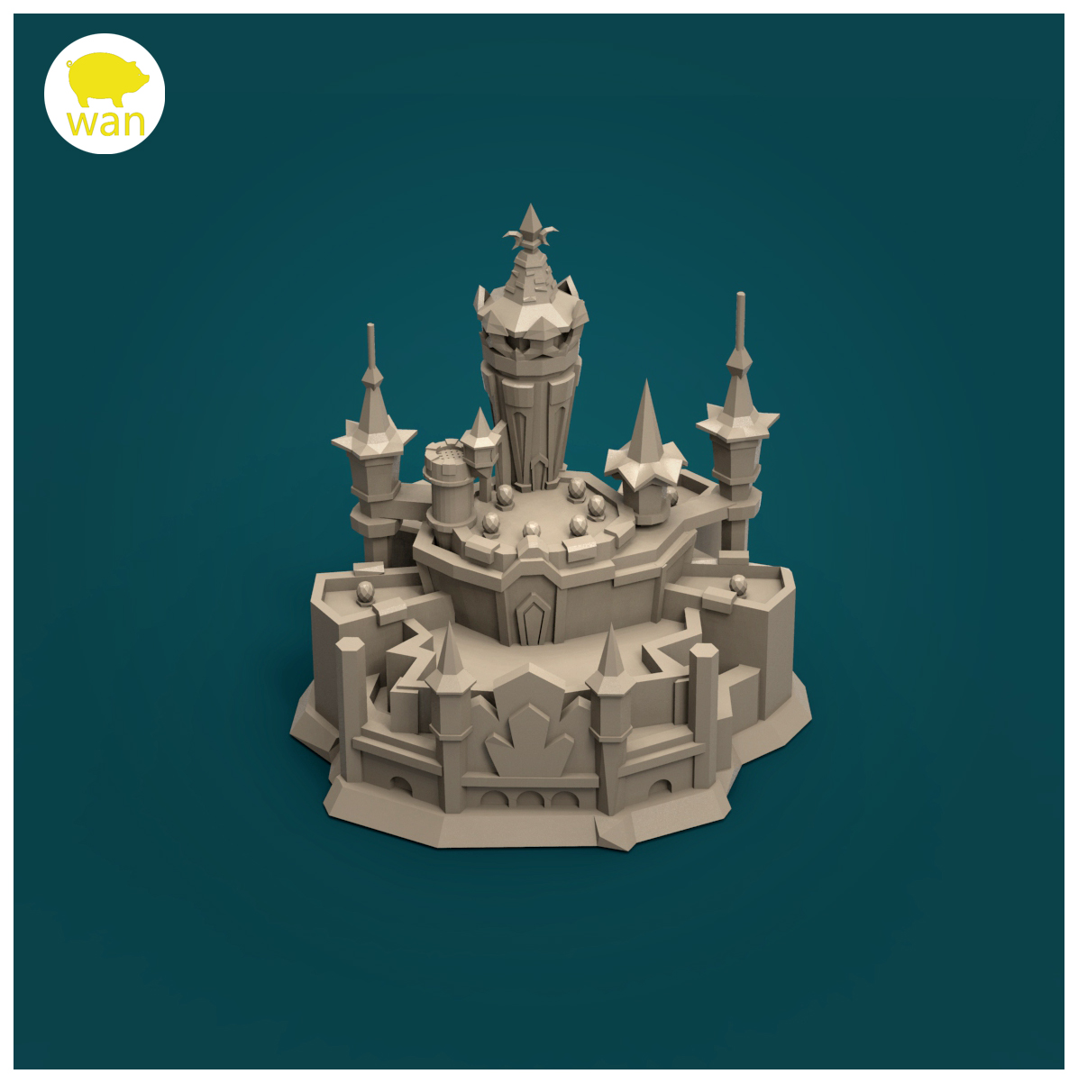 STL file castle・3D print design to download・Cults