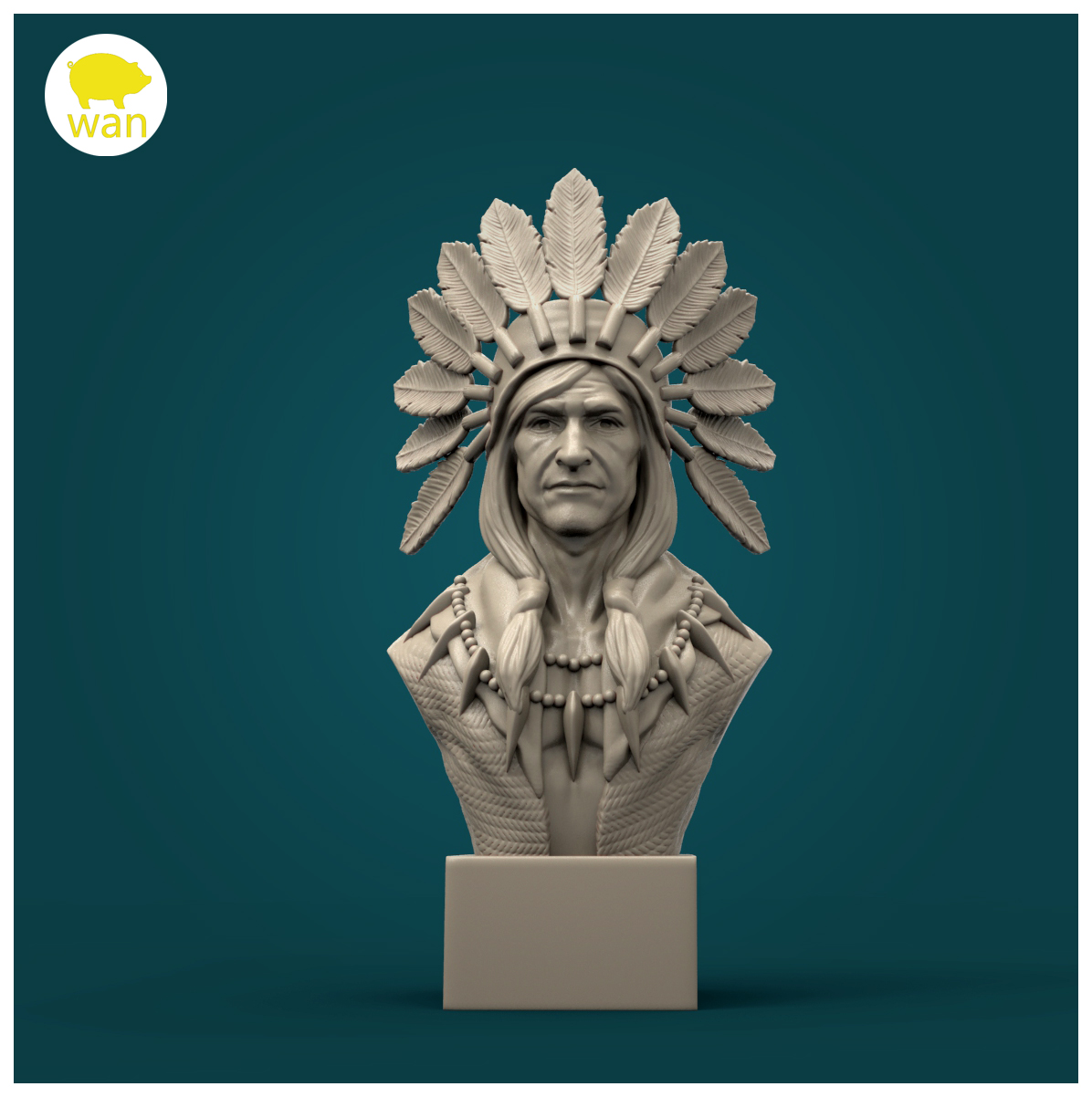 STL file Native American Bust・3D printing model to download・Cults