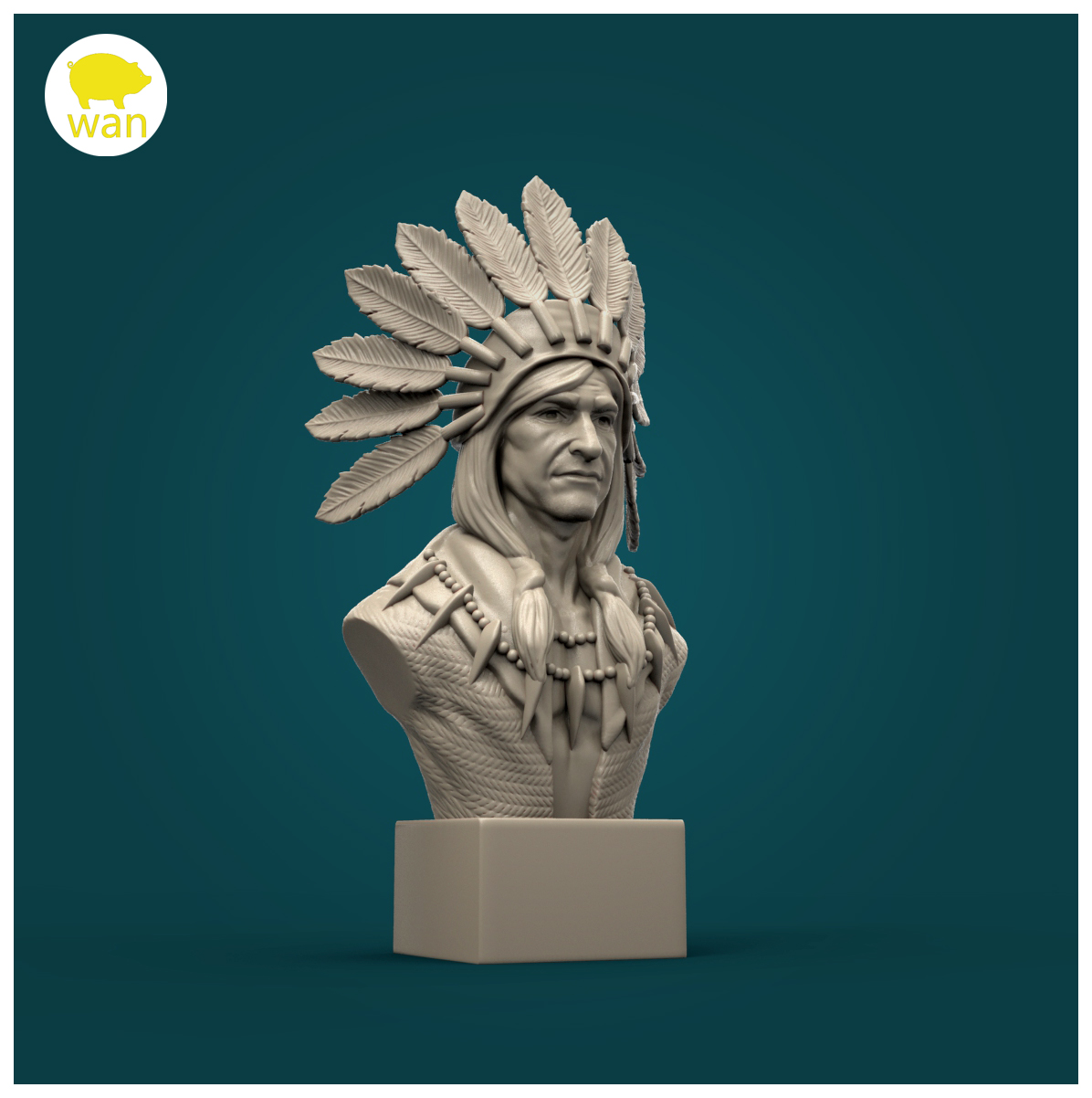 STL file Native American Bust・3D printing model to download・Cults