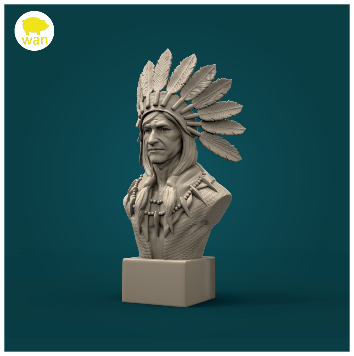 STL file Native American Bust・3D printing model to download・Cults