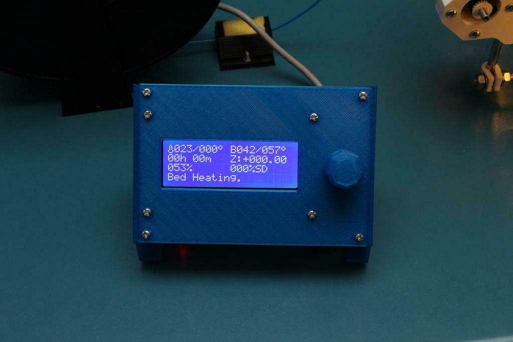 Free STL file Panel with display(20x4) and rotary encoder・3D printable ...