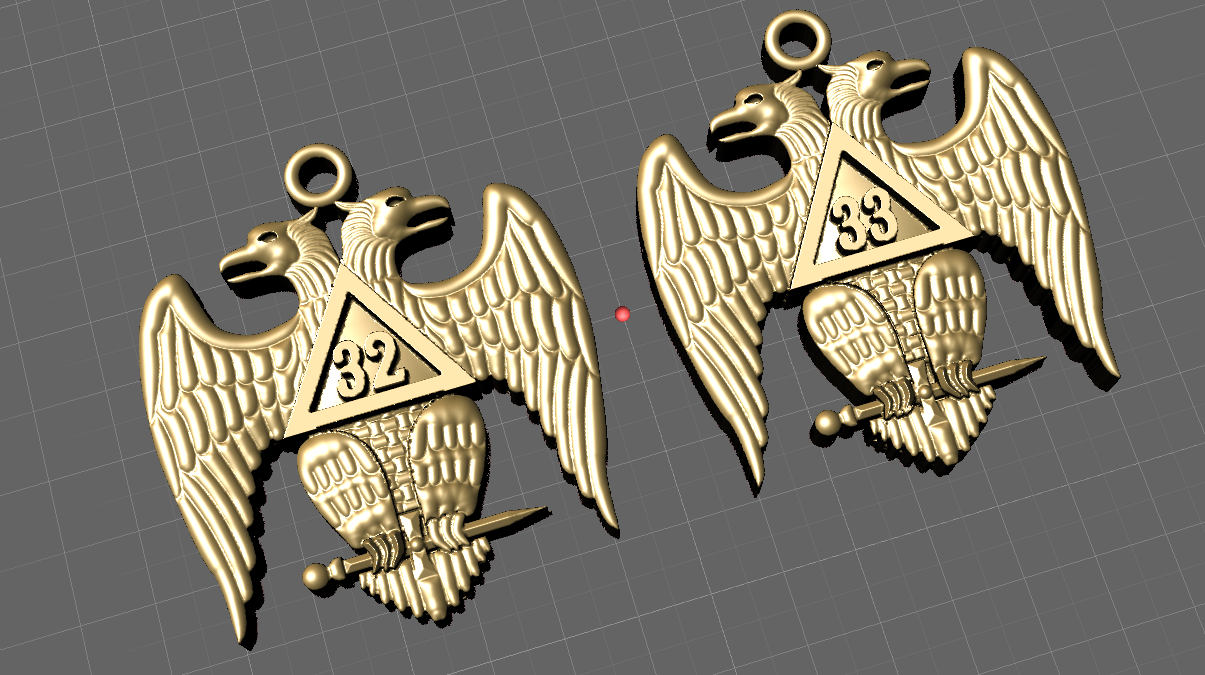 STL file MASONIC PENDANT, MASONIC, MASONIC EAGLE, MASONIC EARRING・3D ...