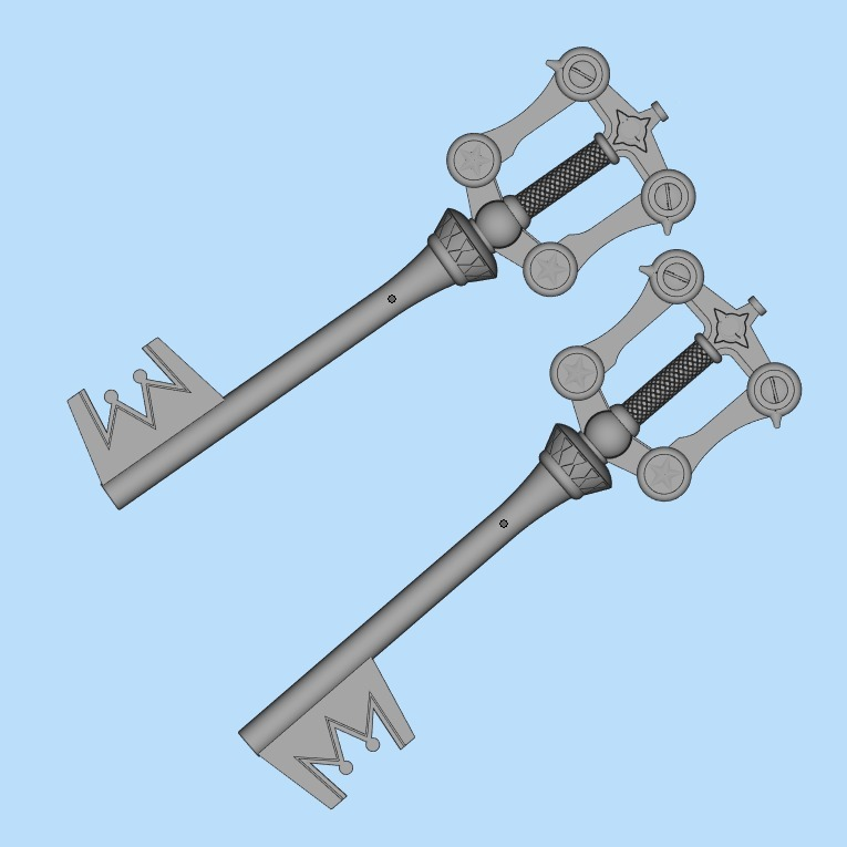 Free STL file Easy To Print Pocket Size Keyblade - Kingdom Hearts 3・3D ...