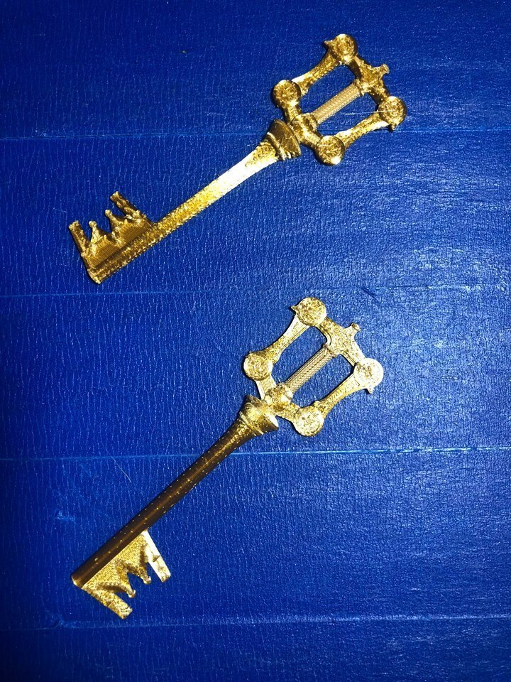 Free STL file Easy To Print Pocket Size Keyblade - Kingdom Hearts 3・3D ...