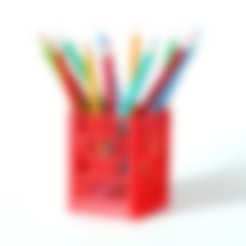 Download free STL files Daily Masterpiece Desk Organizer ・ Cults