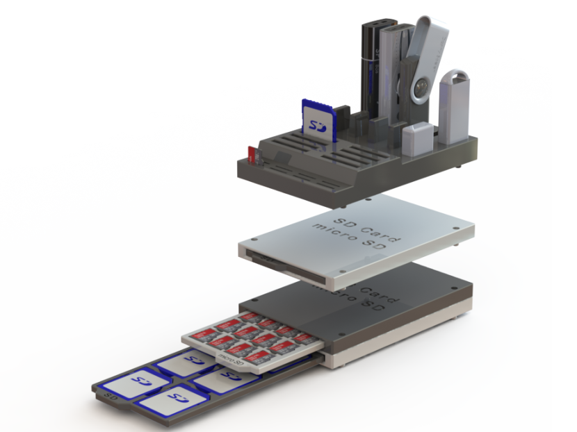 Free STL file SD Card & micro SD Card Box with USB Stick Holder 📦・3D ...