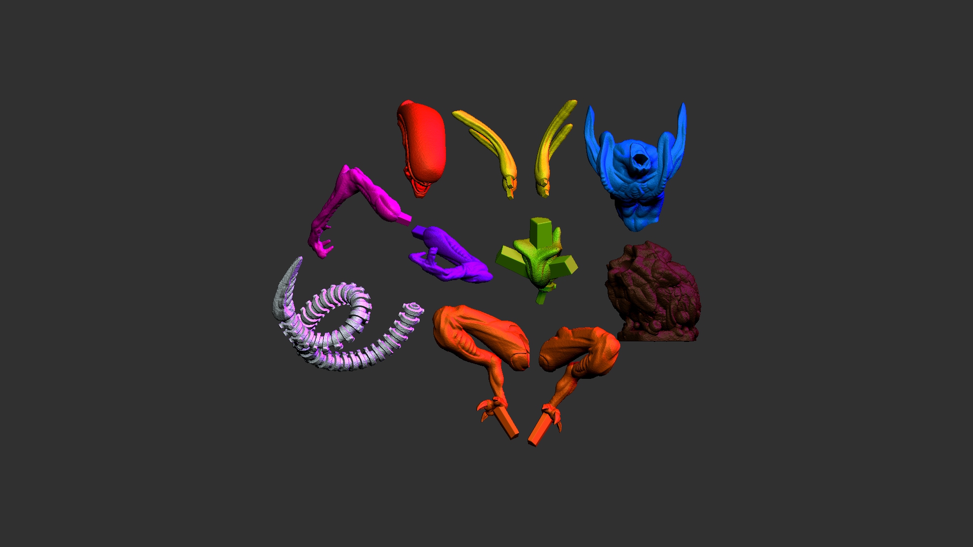 STL file ALIEN XENOMORPH (PEN HOLDER)・Model to download and 3D print・Cults