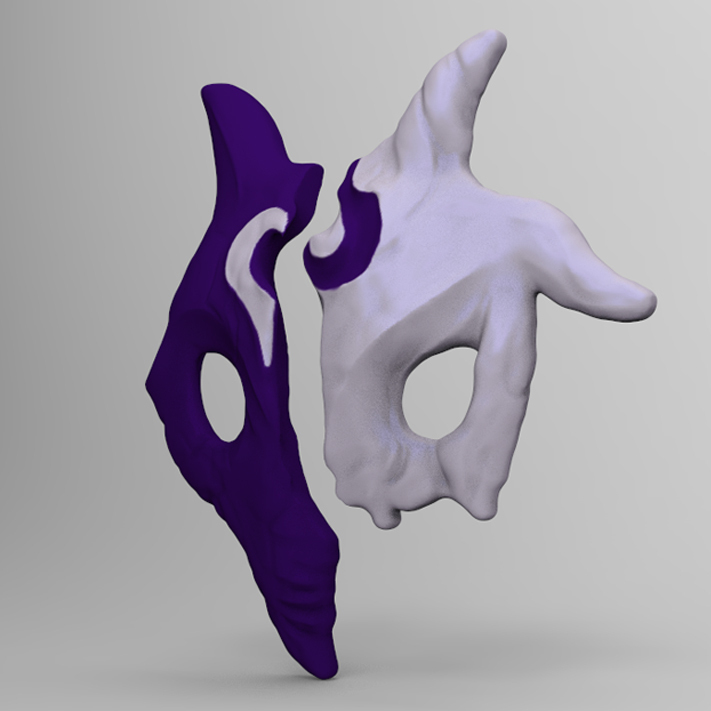 OBJ file league of legends kindred mask 🎲・3D printer model to download ...