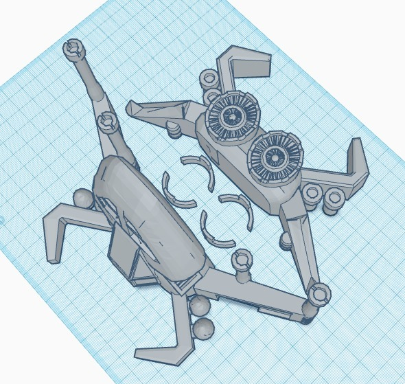 Free 3D file Descent (Pyro GX) cut for easy printing 🎲・3D print design ...