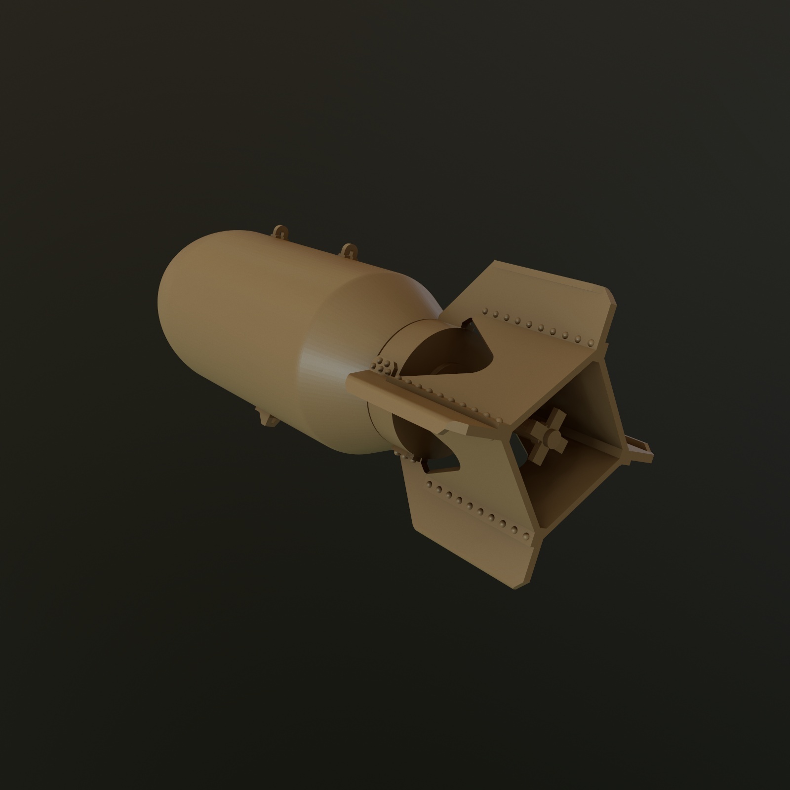STL file US GP BOMB AN-M65A1 1000LB 1-48 💣・3D printable model to ...