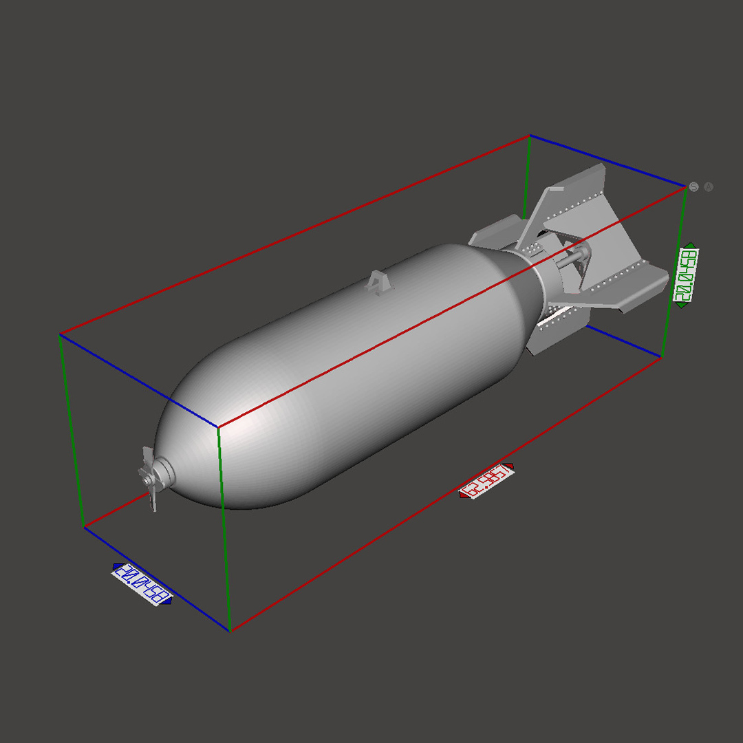 STL file US GP BOMB AN-M64A1 500LB 1-24 💣・3D printable design to ...