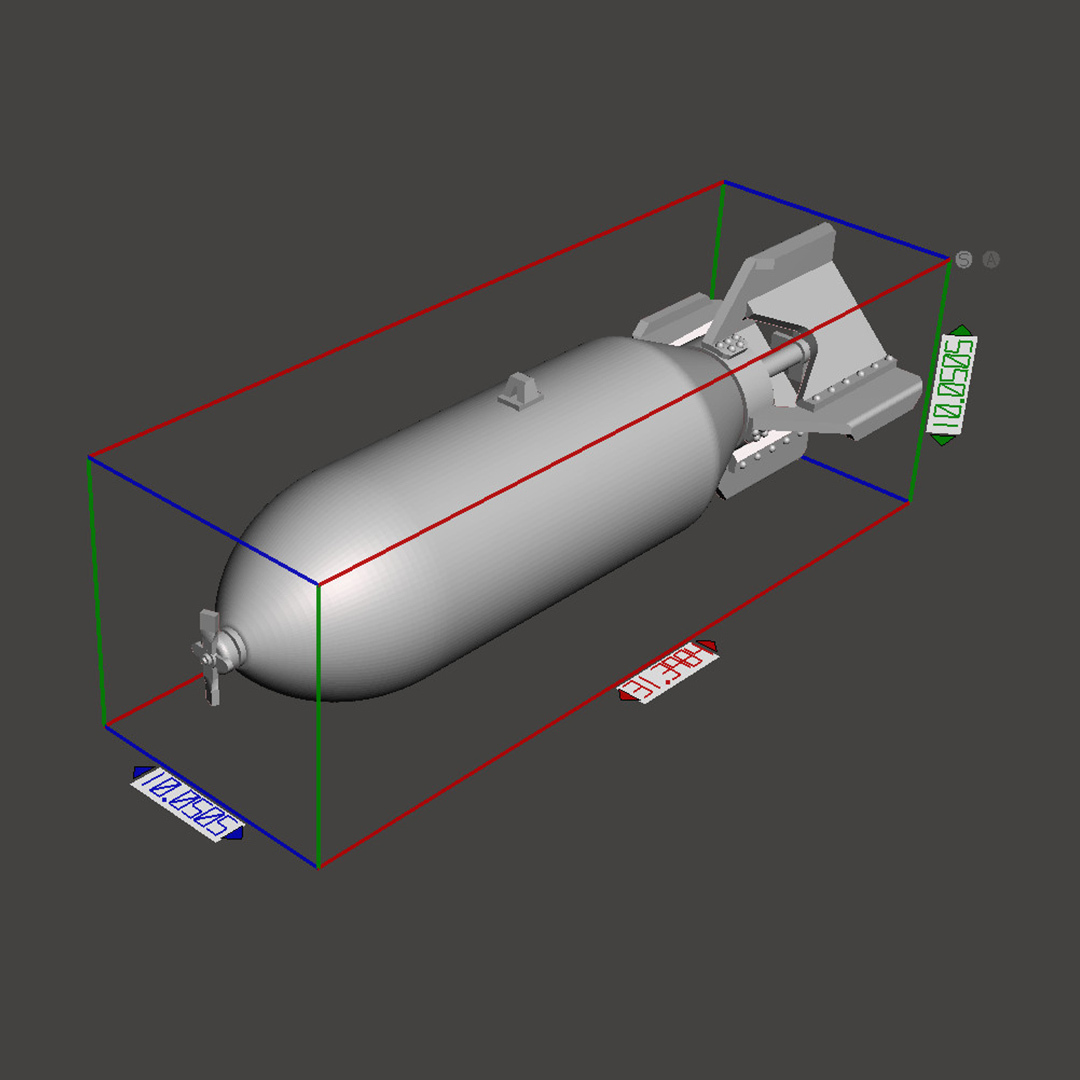 STL file US GP BOMB AN-M64A1 500LB 1-48・3D printable model to download ...