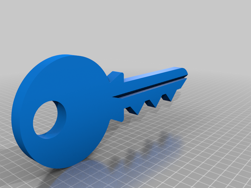 Free 3D file Key-shaped magnetic key holder 🧲・3D printable model to ...