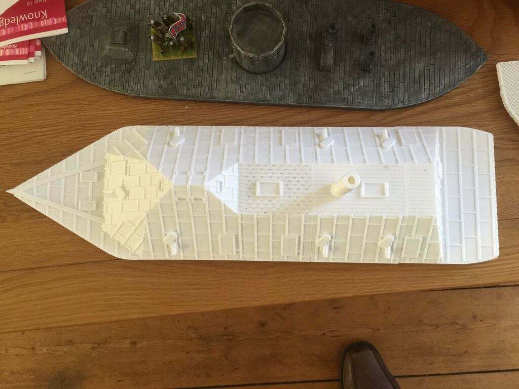 Free STL file Confederate Steam Ram Ironclad 'Texas' 28mm scale Modular ...