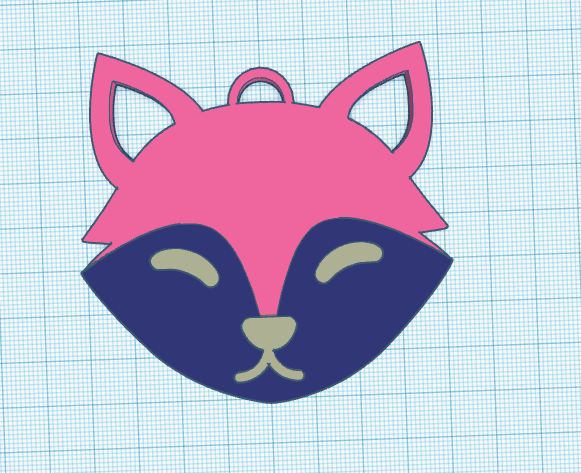 STL file fox keychain・3D printing idea to download・Cults