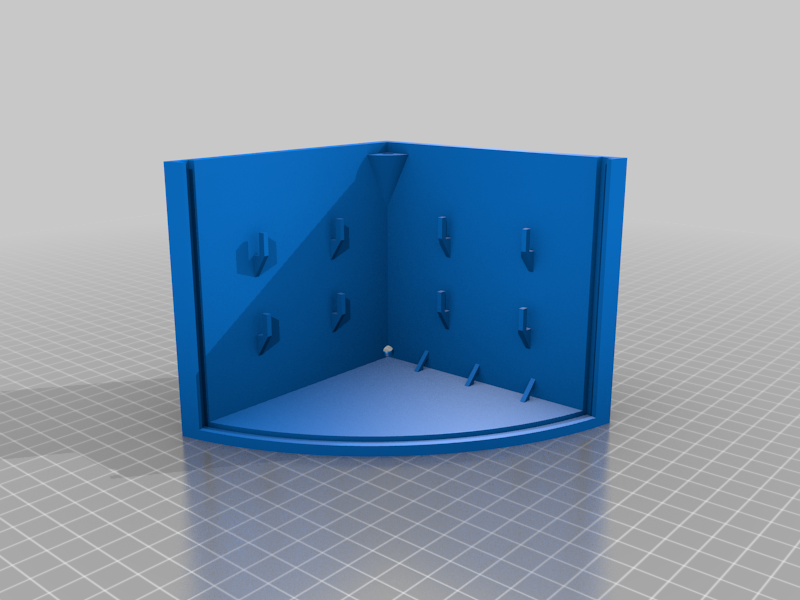 Free STL file 15x10 cm curved lithophane casing with LED strip clips 🏠 ...