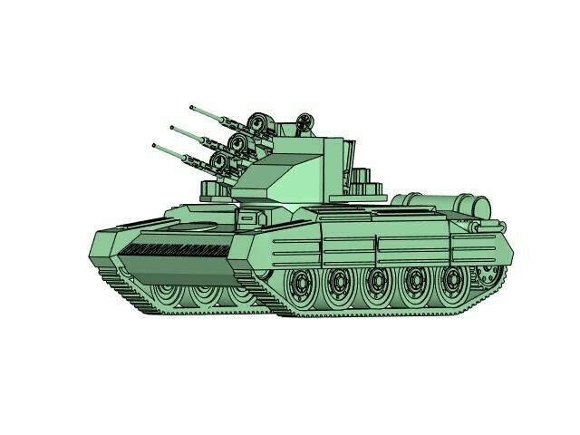 Free 3D file "POLSTEN GUN CRUSADER" TRIPLE OERLIKON 20mm. 🔫・3D printing ...