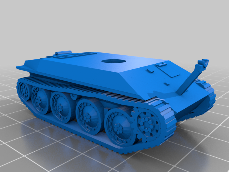 Free 3D file JAGDPANZER 38(d) 105mm PAW 1000 Hinten 🐾・3D printer design ...