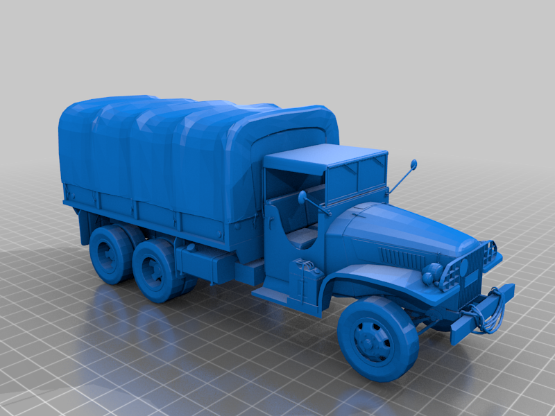Free 3D file HIBRID GMC-INTERNATIONAL TRUCK (FANTASY); 2 AMERICAN ...