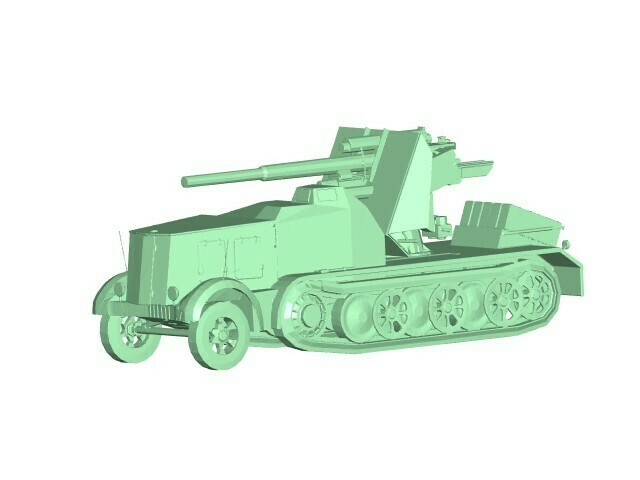 Free 3d File Sdkfz8 Flak・object To Download And To 3d Print・cults 