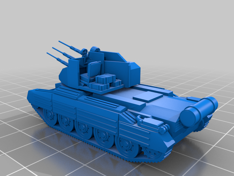 Free 3D file "POLSTEN GUN CRUSADER" TRIPLE OERLIKON 20mm. 🔫・3D printing ...