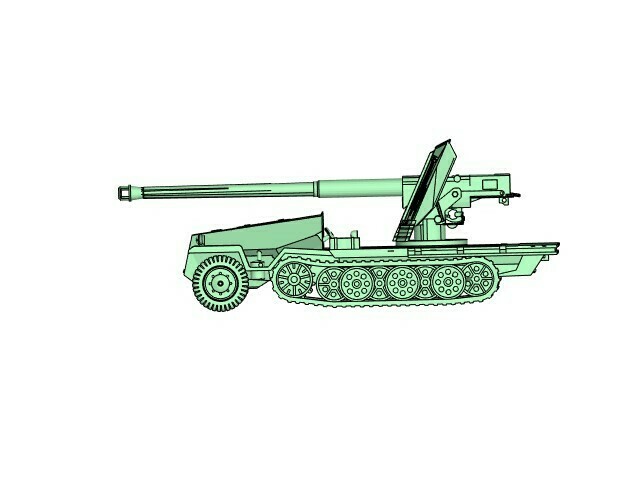 Free 3D file 75 mm. Pak 44L/70 Zugkraftwagen 251 🔫・Template to download ...
