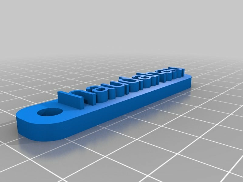 Free STL file Customizable Simple Keychain・3D print model to download・Cults