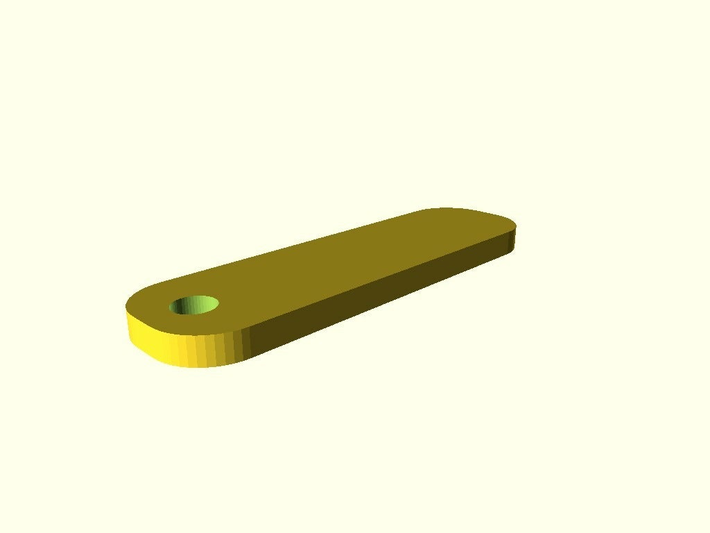 Free STL file Customizable Simple Keychain・3D print model to download・Cults