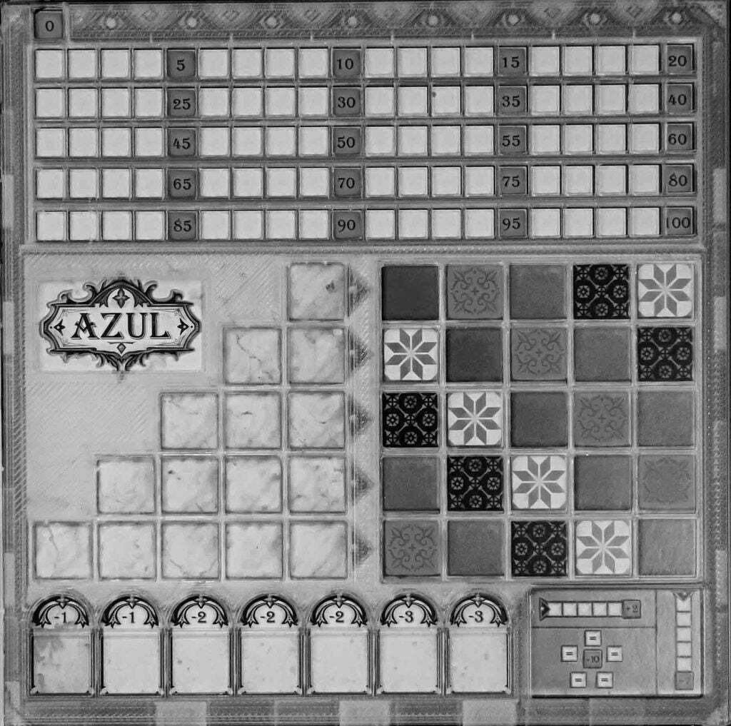 Free STL file Azul player board organizer (fits 2018 USA board )・3D ...