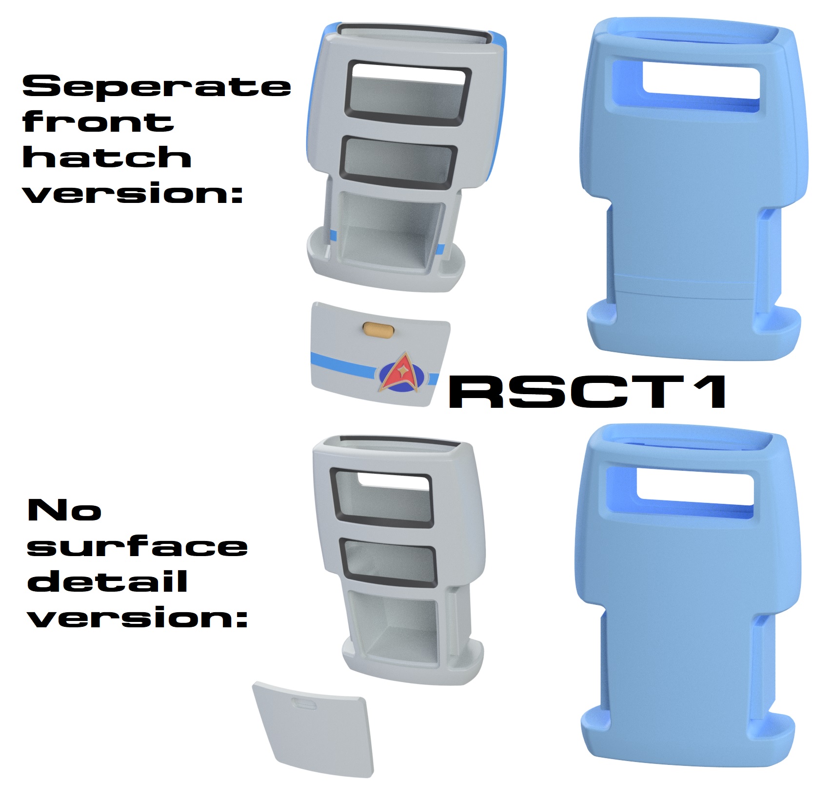 3D file Rick Sternbach TNG Concept Tricorders 1 and 2 Star Trek・3D ...