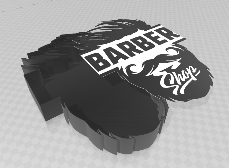 3D file LED BARBER SHOP SIGN 💈・3D printing design to download・Cults