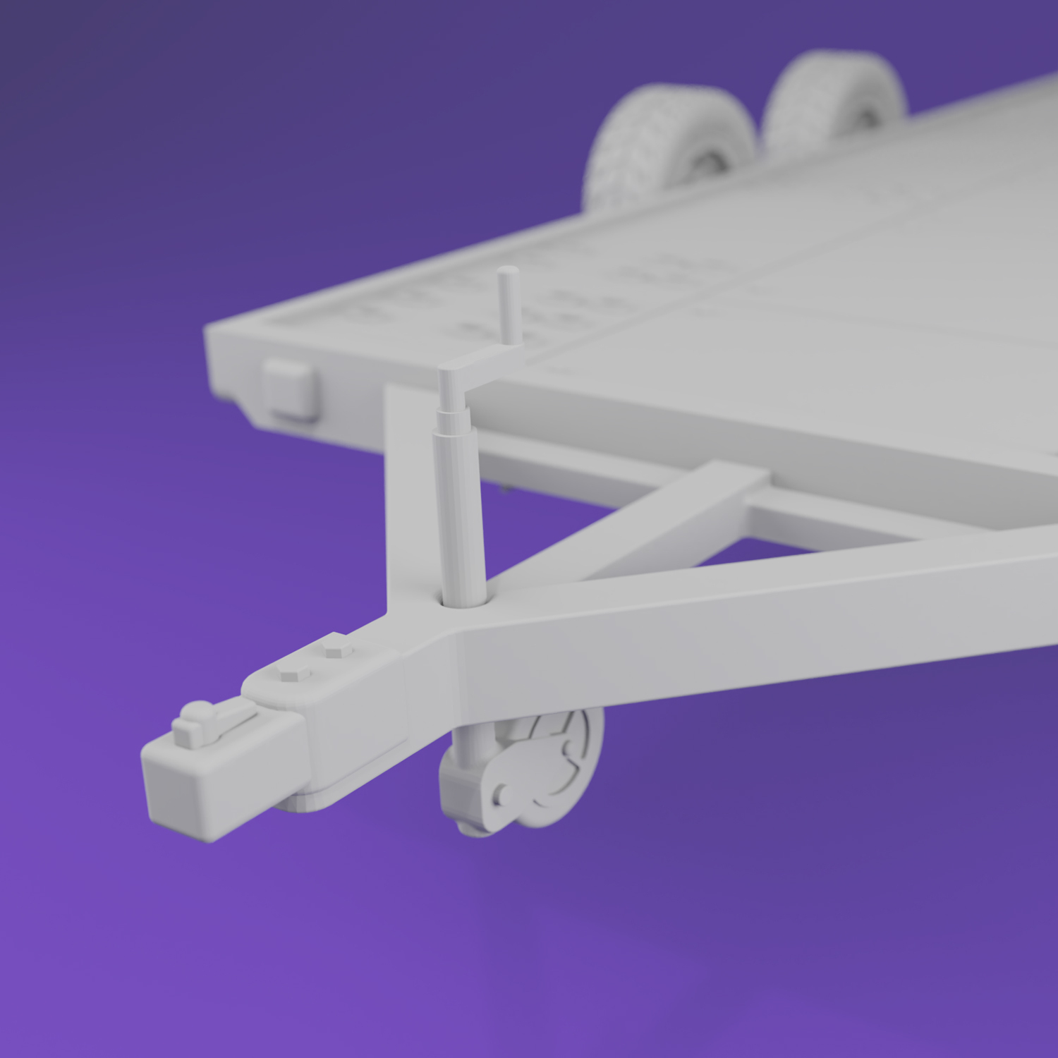 STL file Car Trailer - Long Style - 1:24 - scale model accessories 🚗 ...