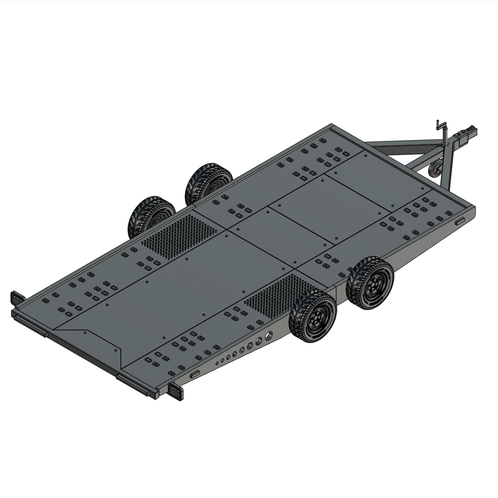 STL file Car Trailer - Long Style - 1:24 - scale model accessories 🚗 ...