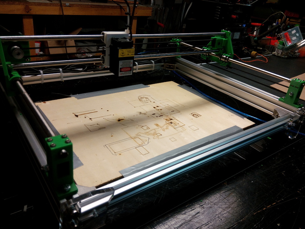 3D file DIY Laser engraver 🔧・Model to download and 3D print・Cults