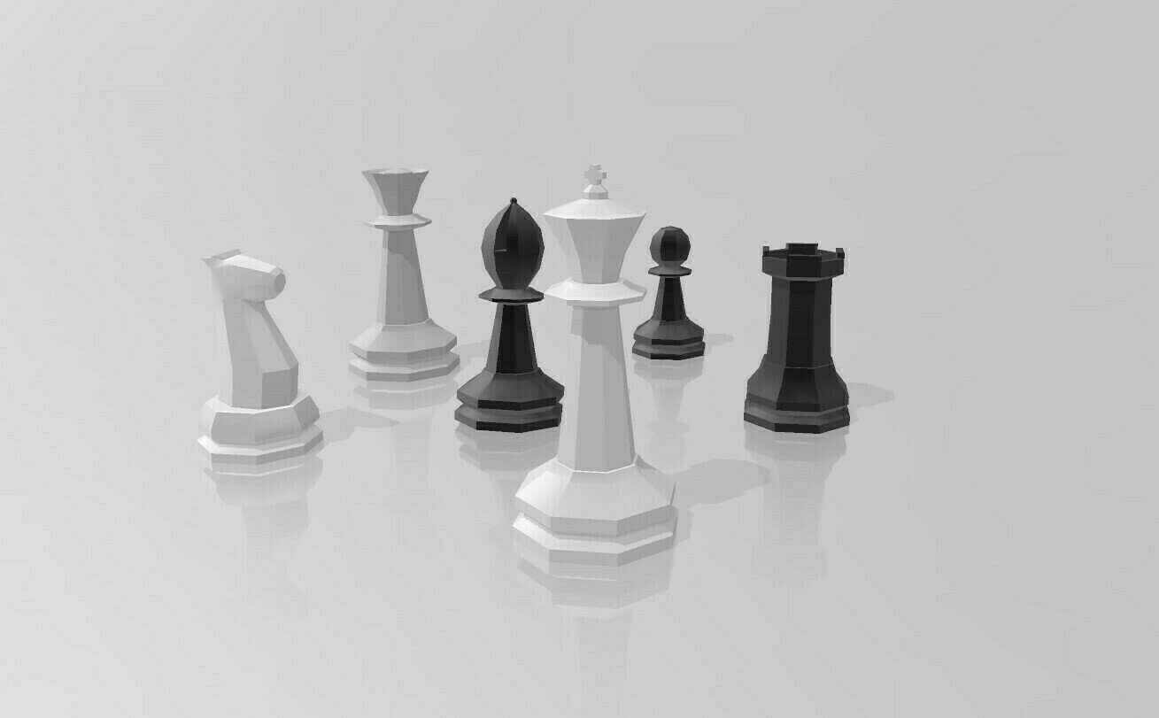 Free 3D file Chess pieces - Origami・3D printer design to download・Cults