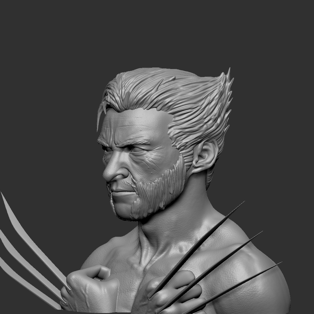 Fichier STL Hugh jackman wolverine (logan)・Modèle à télécharger et à ...