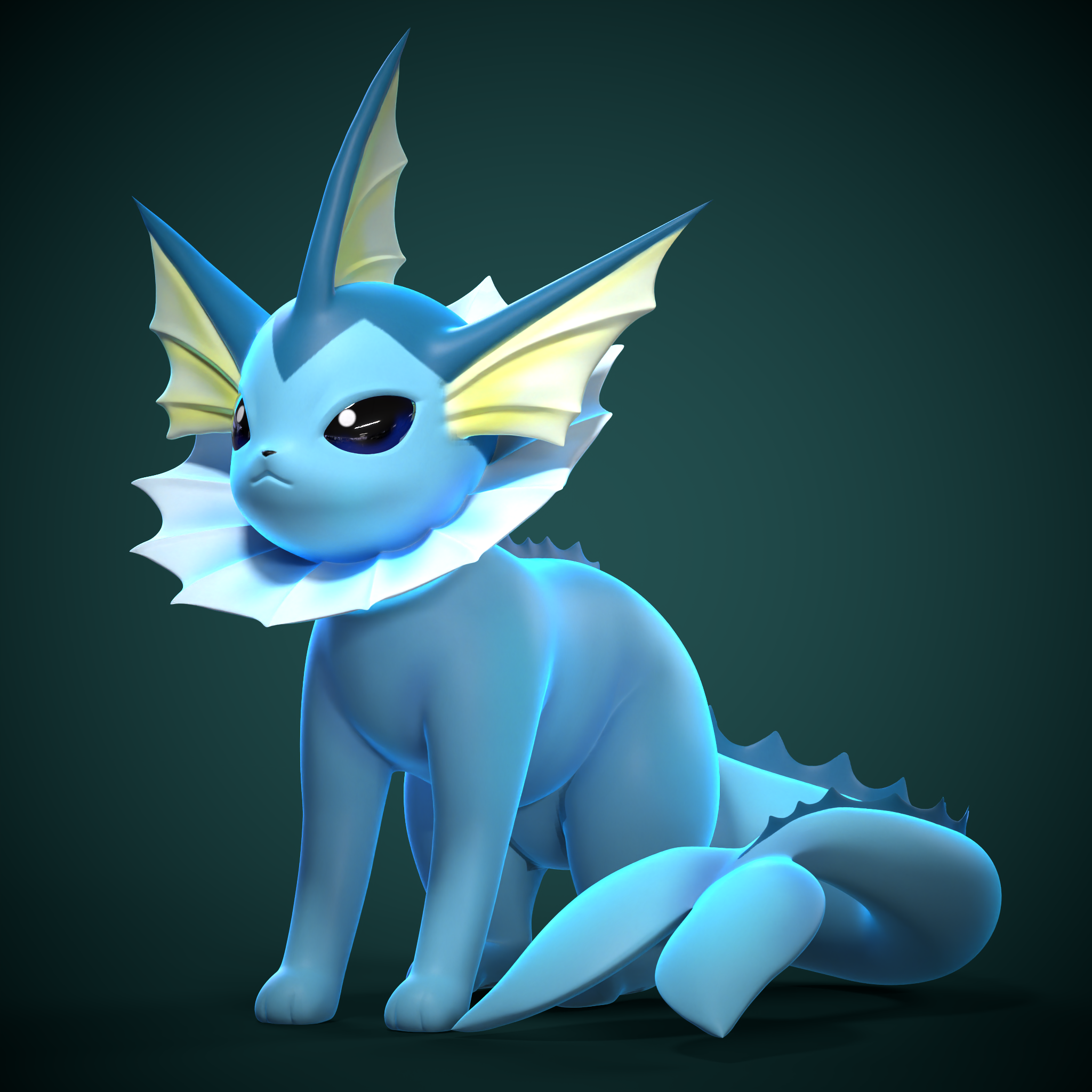 Vaporeon 3d Wallpaper