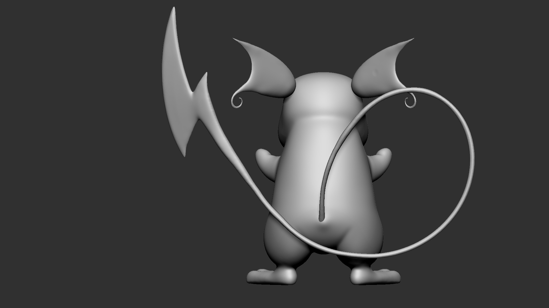 Fichier STL Pokemon Raichu 🐉・Objet pour imprimante 3D à télécharger・Cults