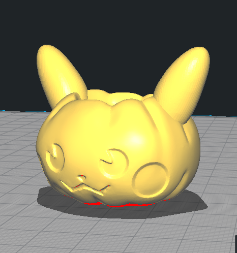 Archivo OBJ pokemon pikachu lapicero calabaza facil de imprimir sin ...