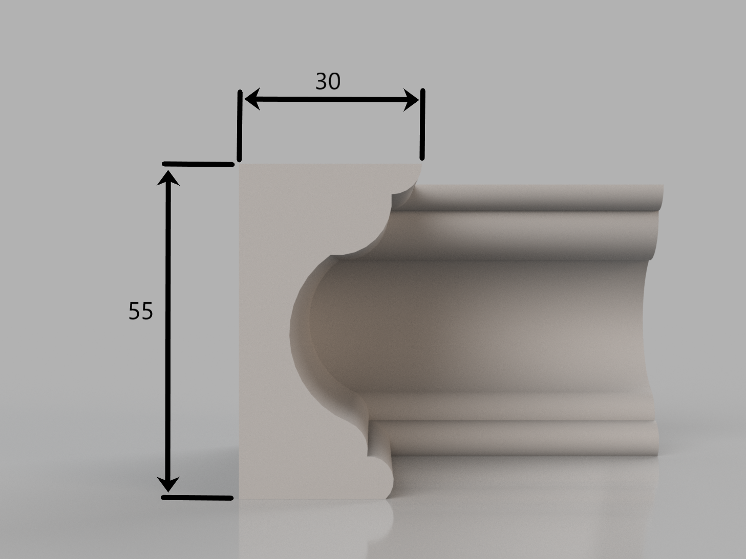 Fichier STL Corniche 3・Modèle à télécharger et à imprimer en 3D・Cults