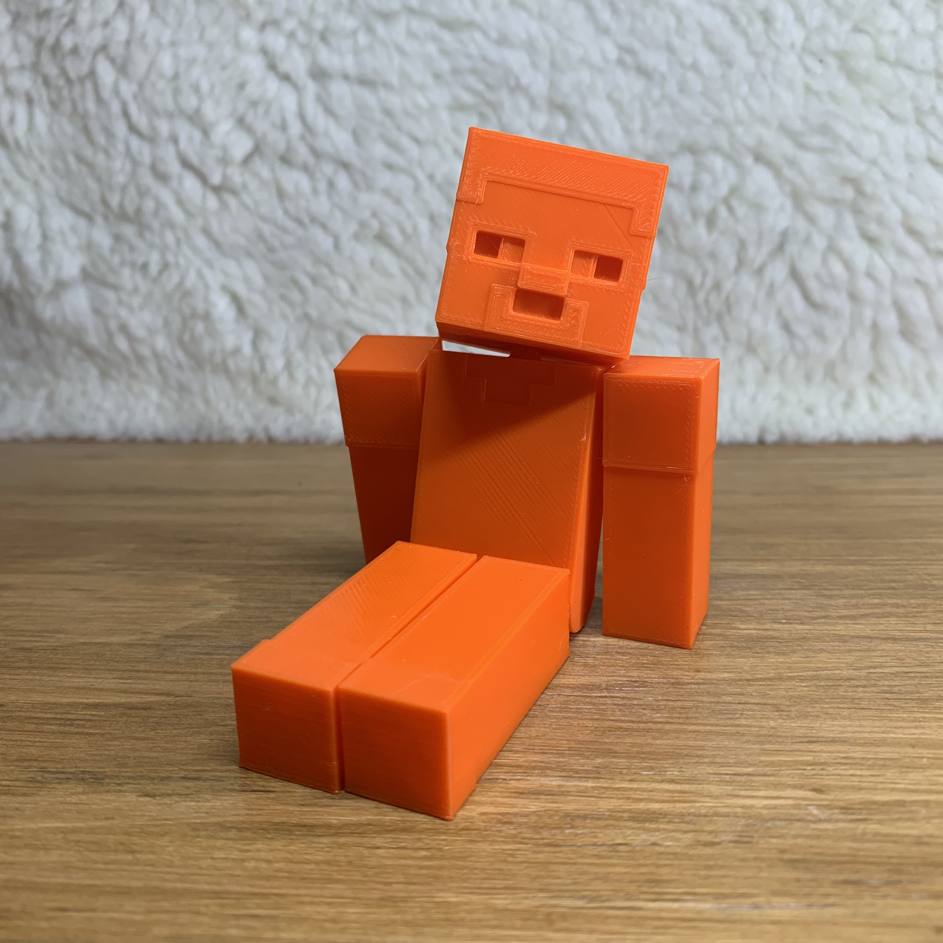 STL file MINECRAFT STEVE FLEXING FLEXIBLE 👌・3D printing template to ...