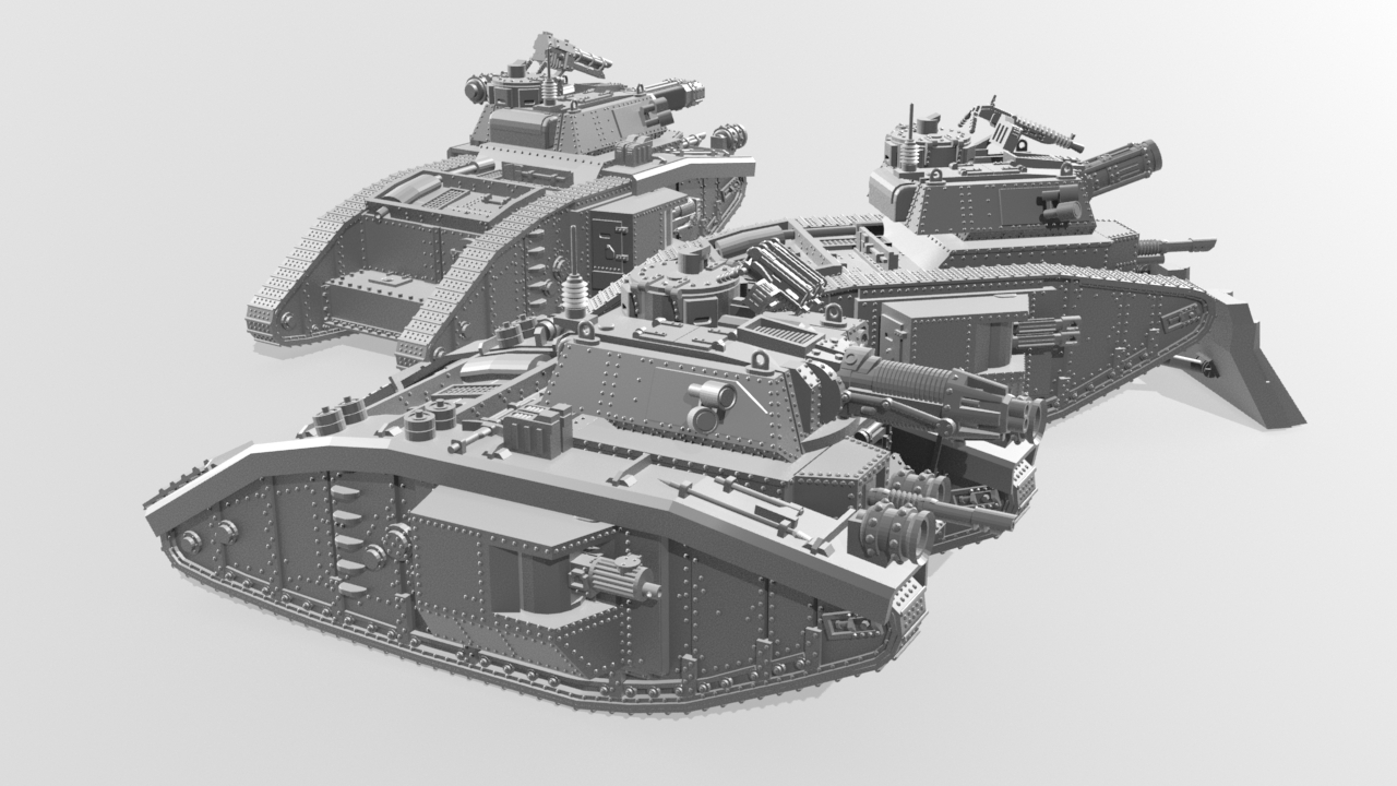 3D file Rhombus Battle Tank standalone package 🪖・3D print object to ...