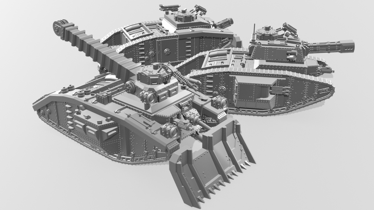 3D file Rhombus Battle Tank upgrade・3D printing design to download・Cults
